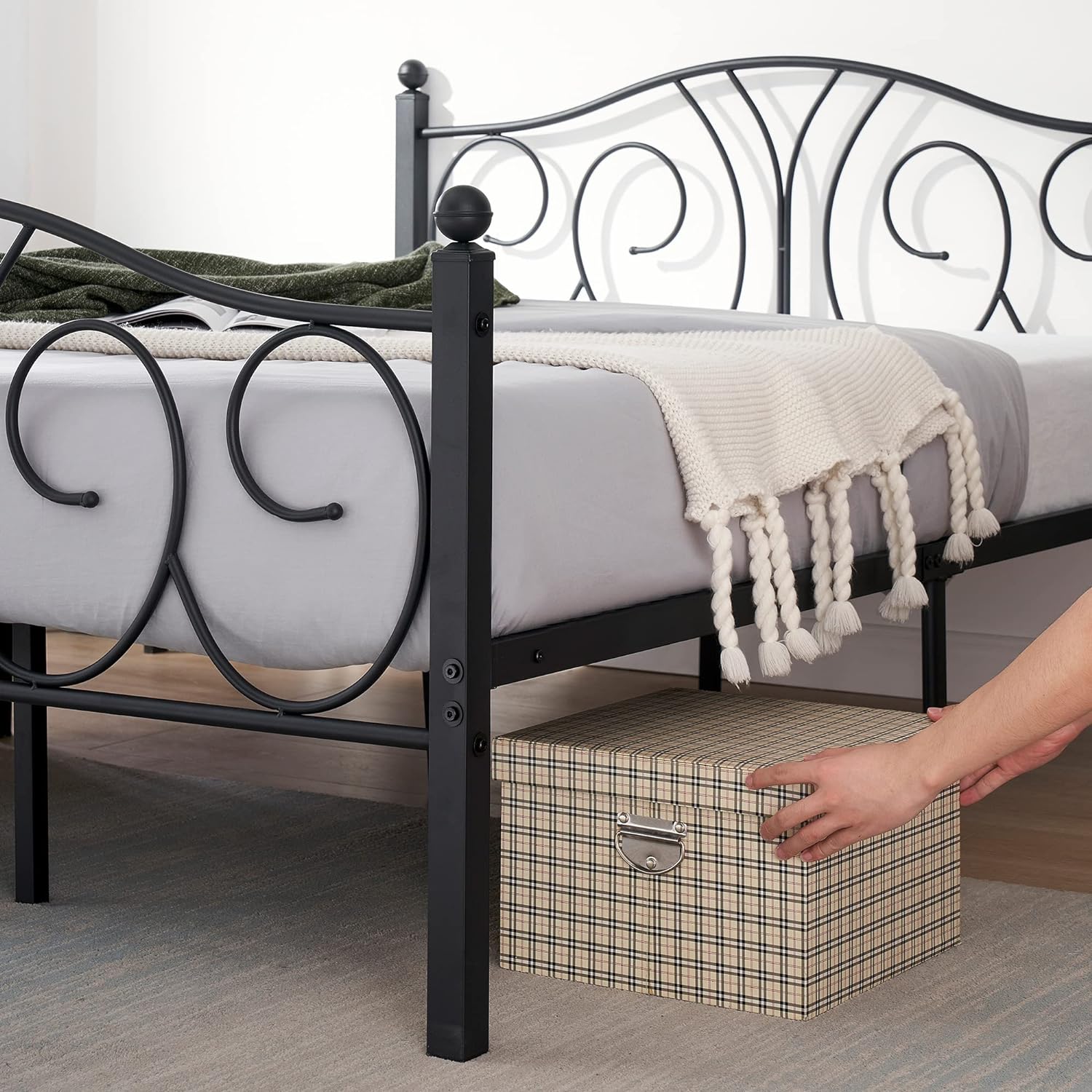 Fancy steel bed store