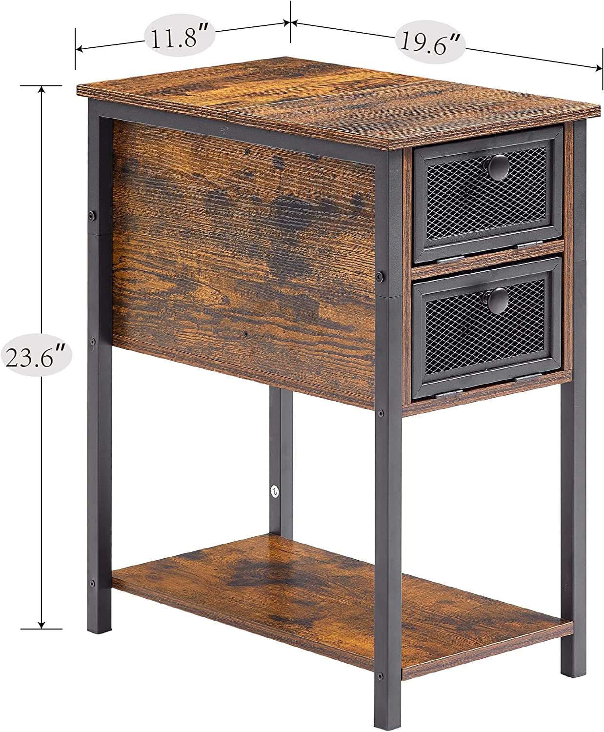 Tall narrow end table store